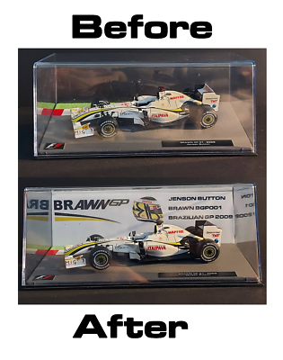 1/43 Brawn GP Background Insert for F1 Car Collection by Panini ...