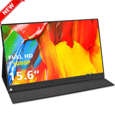 Portable Monitor 15.6'' USBC Type C IPS Display Screen for HD Laptop ...