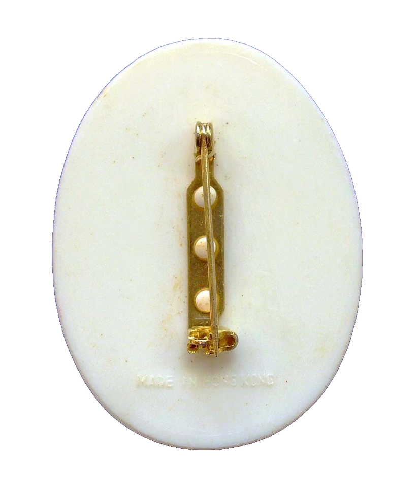 Hallmark PIN Easter Vintage CAMEO BUNNY RABBIT FLOWER Tulip Holiday ...