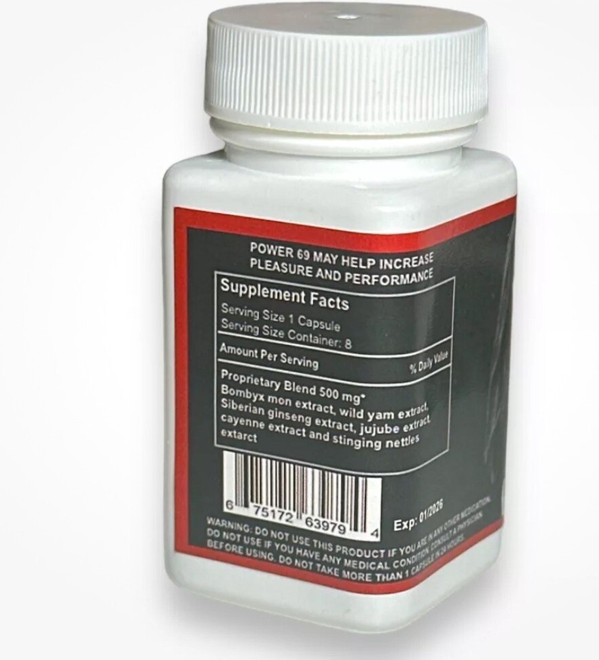 2 Power 69 Men Harder Long Lasting Male Grow Supplement Enlargement 16 ...