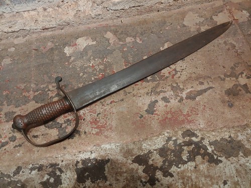 Confederate Naval Cutlass -Original 1861 US Civil War Short Sword-Rare ...