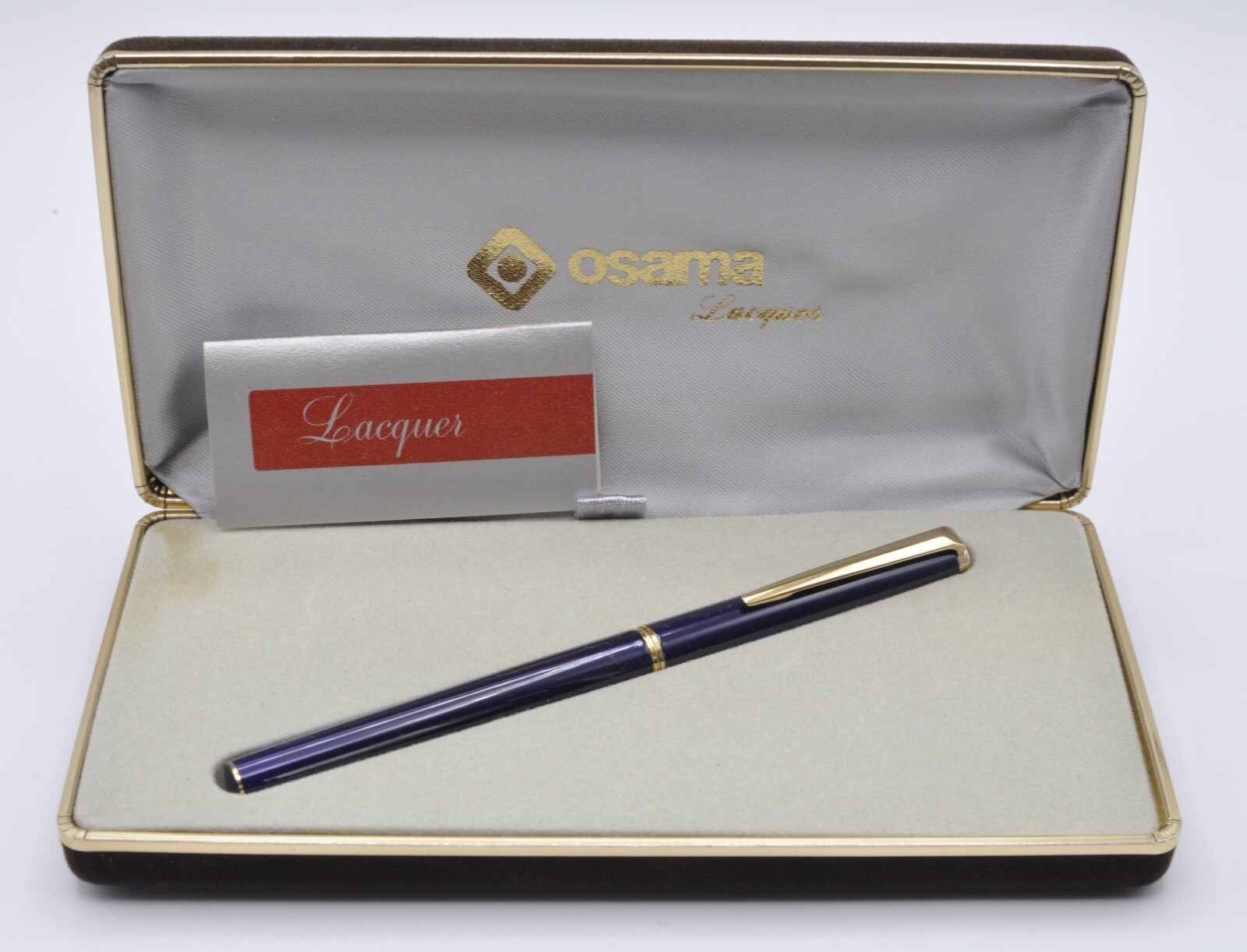 Osama vintage 1985/90 rare blue China lacquer special fountain pen NEW ...