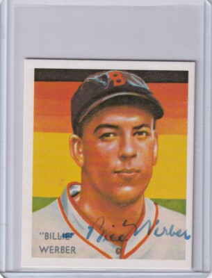 1985 TCMA #61 BILLY WERBER HAND SIGNED AUTOGRAPH RED SOX 8193 | eBay