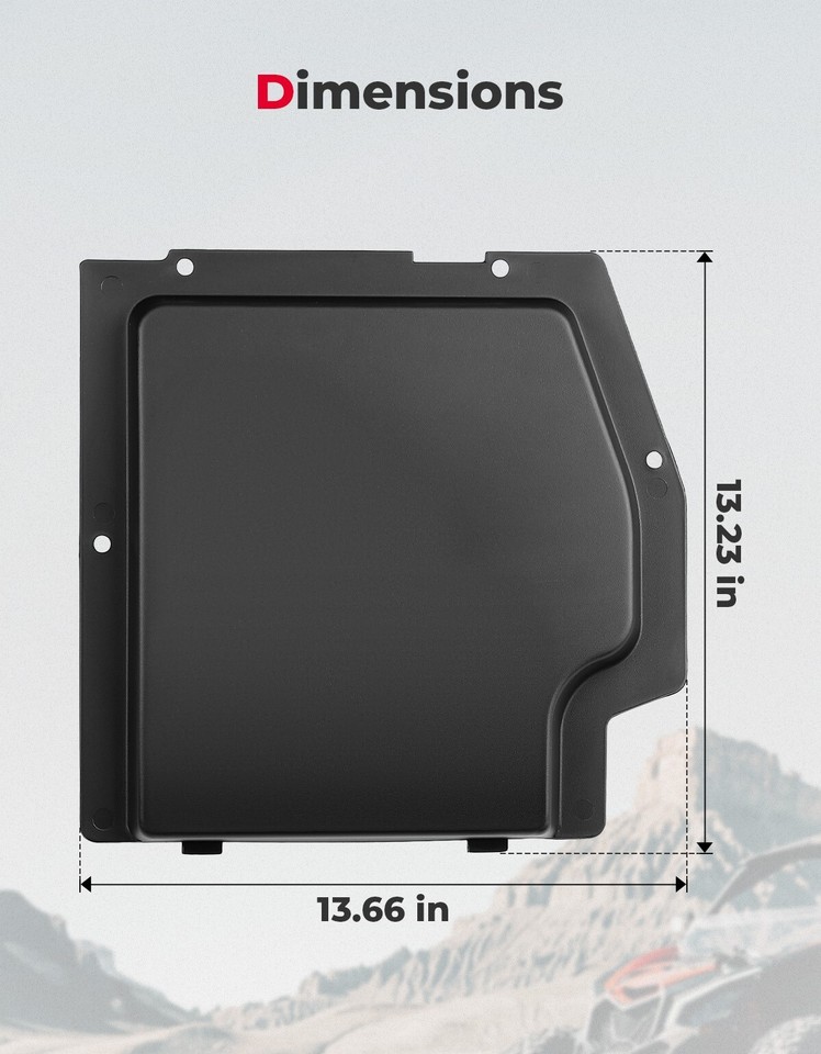 UTV Battery Cover Kit Plate for Can am Maverick X3 /X3 MAX 2017-2024 ...