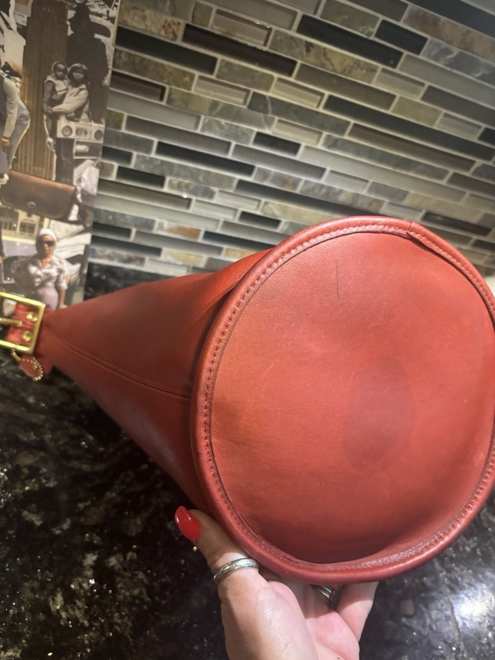 Vintage Coach Helen’s Legacy Duffle Bucket Sac Glovetanned Leather 9953 ...