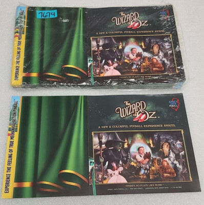JERSEY JACK WIZARD OF OZ Pinball Machine Original Sales Promotional ...
