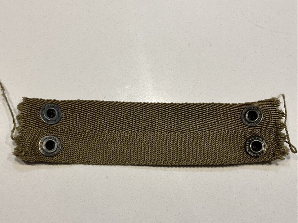 Original WWII U.S. ARMY M-1 HELMET LINER NAPE STRAP Made by STAY Co Sz ...