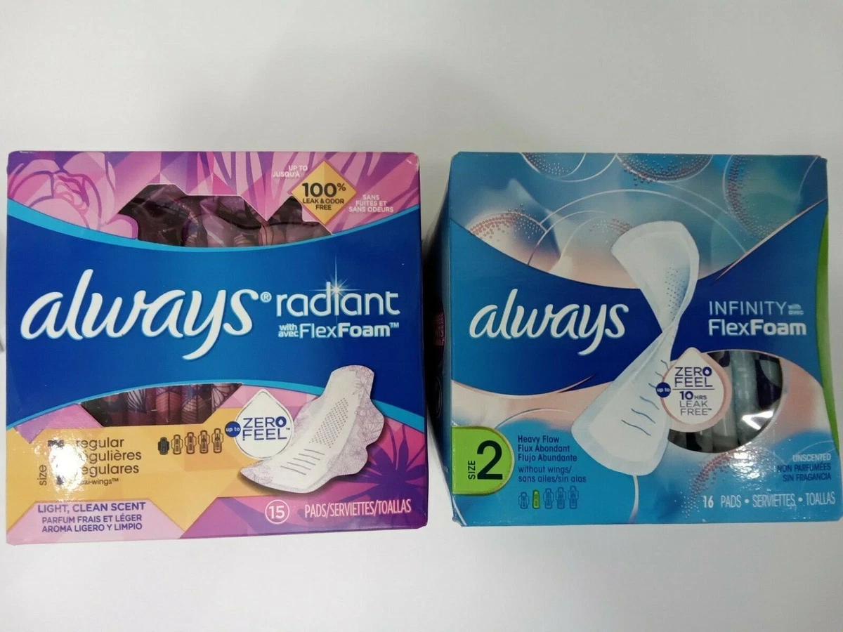 Always Radiant Infinity Pads Regular