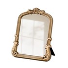 Vintage Vanity Makeup Mirror Gold Desk Small Mirror 12.3"L x 9.6"W Antique Gold | eBay