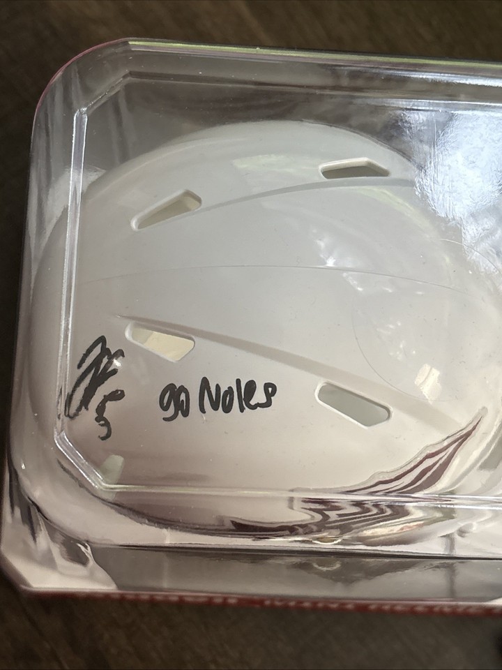 Joshua Farmer Signed Florida State Mini Helmet Inscription “go Noles ...