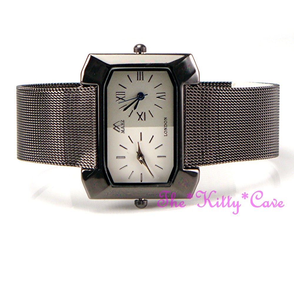 Designer Elegant Black Chainmail Mesh Dual 2 Time Twin Multi Zone ...