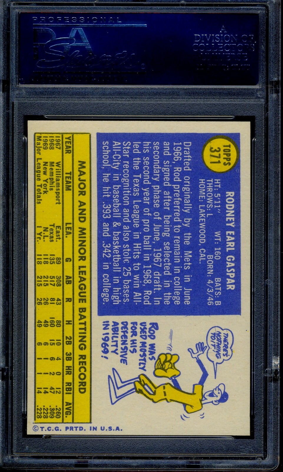 1970 Topps - #371 Rod Gaspar (RC) for sale online | eBay