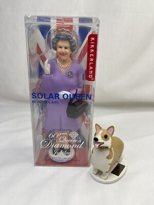 Kikkerland Solar Queen FIG Diamond Jubilee Ltd Ed & Elroy Solar Corgi ...