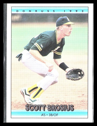 Scott Brosius 1992 Donruss #591 RC Rookie (Oakland Athletics) | eBay