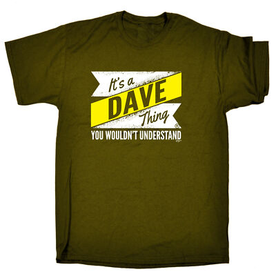 Dave V2 Surname Thing - Mens Funny Novelty T-Shirt Tshirts T Shirts ...