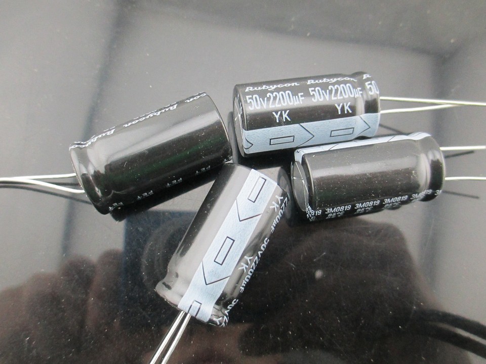 5pcs RUBYCON YK 2200uf 50v 2200mfd Capacitor high frequency 85C 16*35mm ...