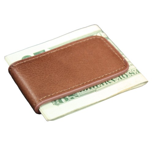 Genuine Leather Magnetic Money Clip (Tan) 799471875100 | eBay