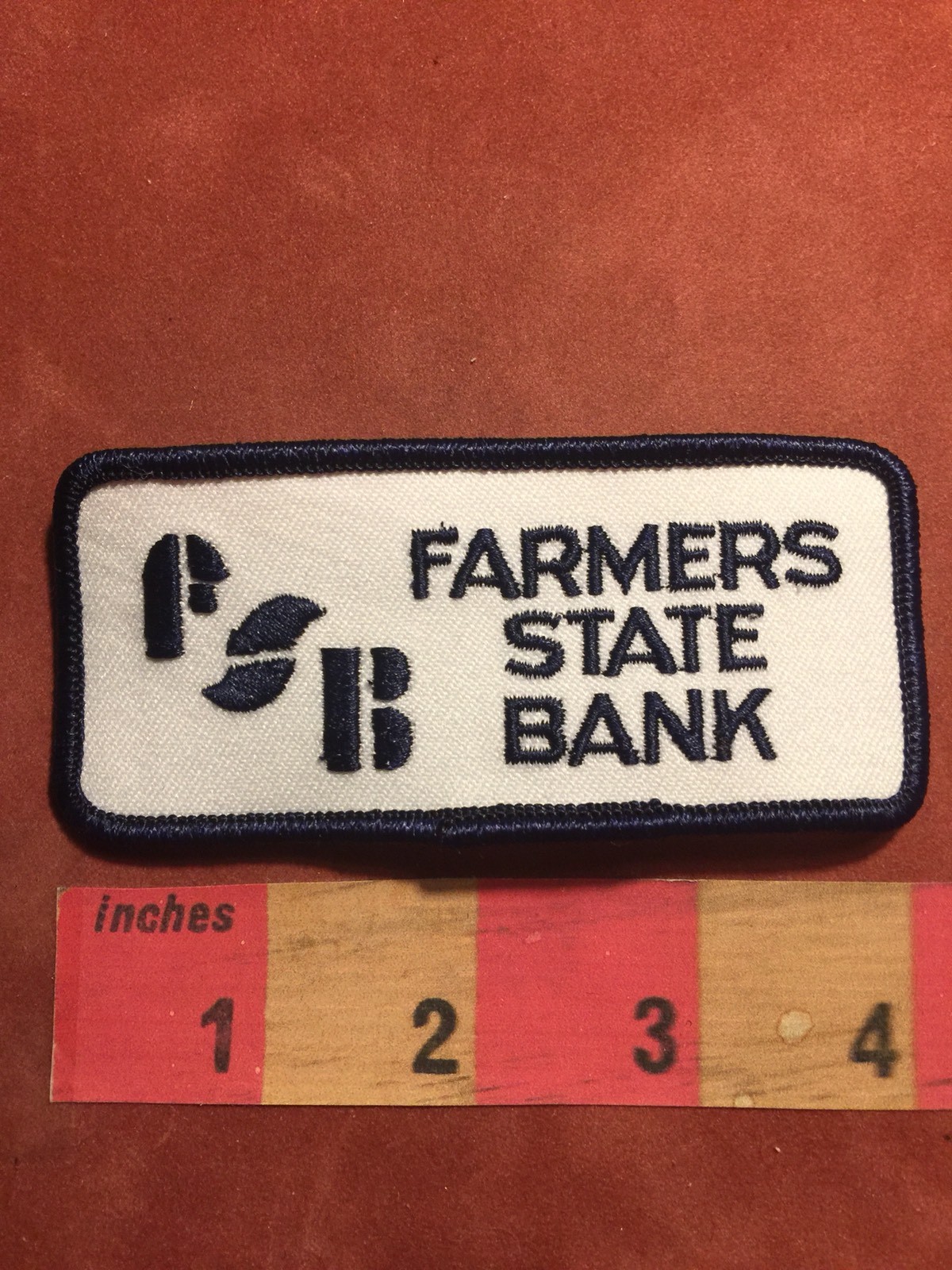 Vintage FARMERS STATE BANK Advertising Patch - Banking Industry 00M3 | eBay