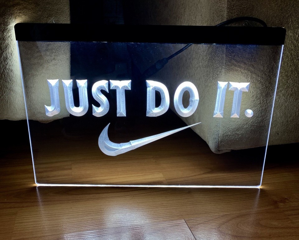 NIKE JUST DO IT LED NEON LIGHT SIGN 8x12 | eBay
