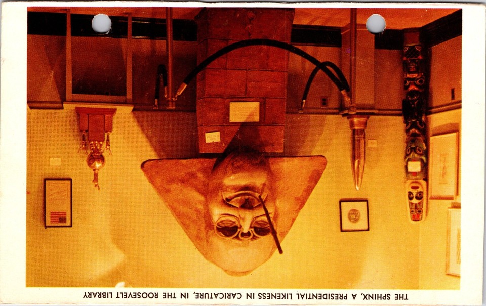 6x4 Card - FDR Library & Museum - Front President's Desk Back the ...