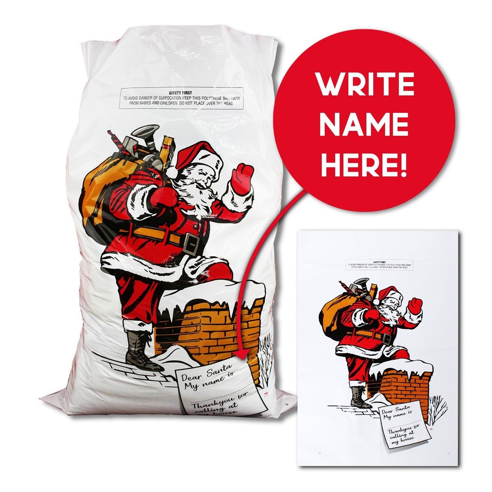8 Giant Santa Sacks Stocking Jumbo Father Christmas Large Xmas Gift ...