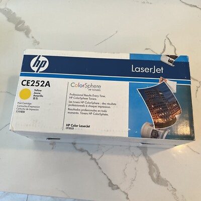 GENUINE OEM SEALED HP CE252A YELLOW Toner Print Cartridge NEW & FACTORY ...