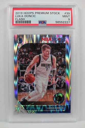 2019 Hoops Premium Stock Flash #39 Luka Doncic PSA 9 MINT-Free USA Ship ...