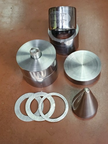 BEGINNERS COIN RING TOOL SET, 1/2" Punch, 2 double sided dies, Press ...