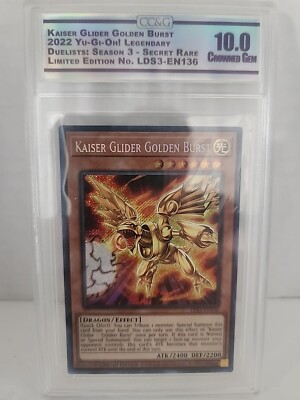 LDS3-EN136 KAISER GLIDER GOLDEN BURST SECRET RARE YU-GU-OH CC&G 10 ...