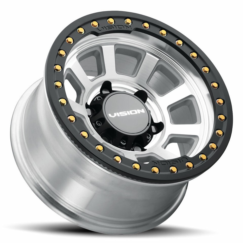 17" Vision Off-Road 350 Ojos Machined Wheel 17x9 5x5.5 Rim -40mm | eBay