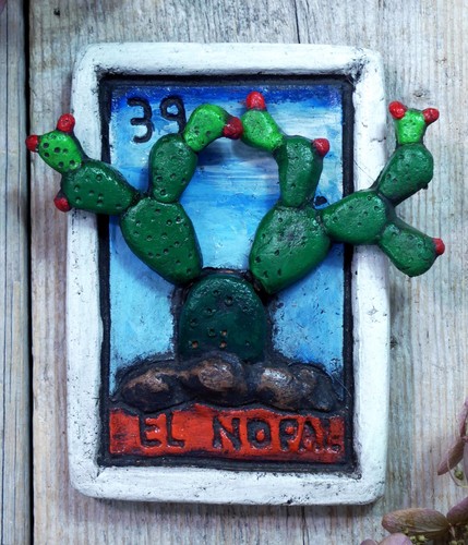 Clay Loteria #39 El Nopal The Cactus Rafael Pineda Mexican Board Game ...