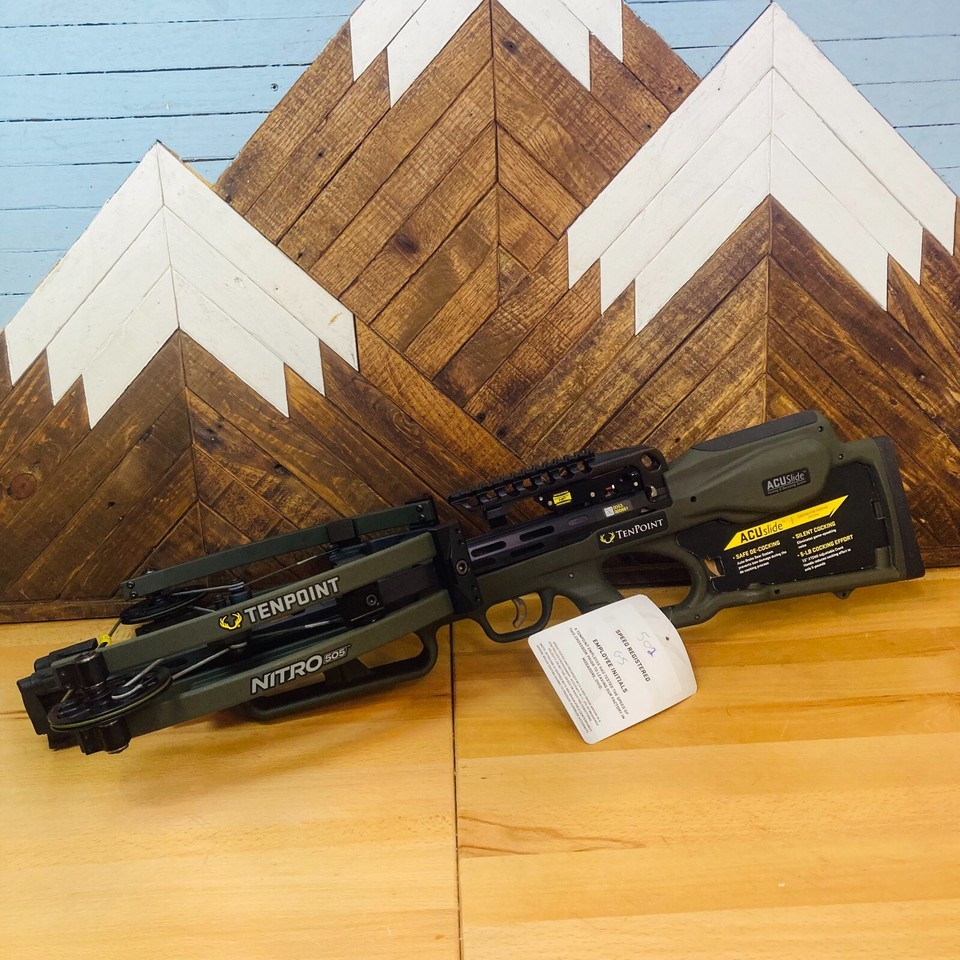 TenPoint NITRO 505, ACUSlide, EVO-X Elite Black Scope (Moss Green) Free ...