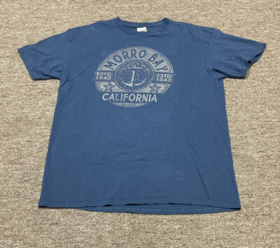 Men’s Large Blue Morro Bay, California T-shirt | eBay