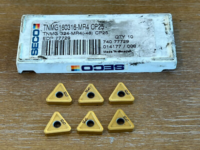 SECO Carbide Inserts - TNMG160316-MR4 CP25 - Qty. 6 - NEW!!! | eBay