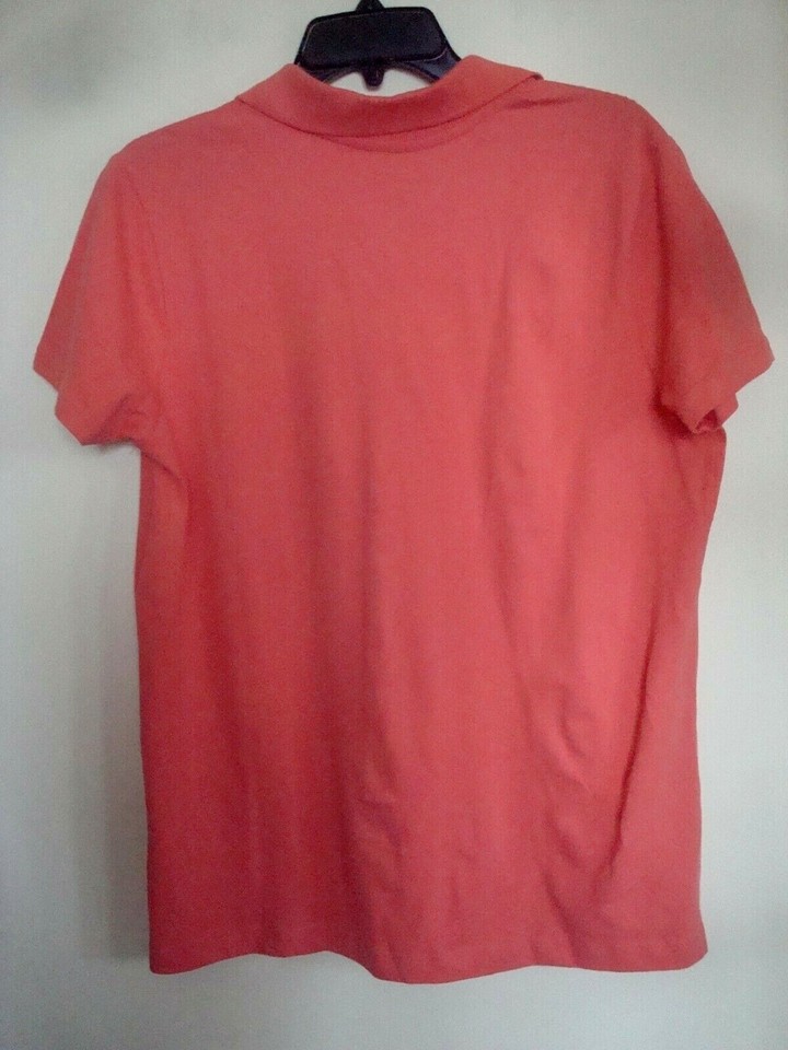 Ladies Laura Scott Polo Shirt Size XL Coral | eBay