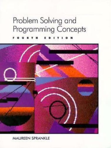 Problem Solving and Programming Concepts by Maureen Sprankle (1997, Trade Paperback) for sale ...