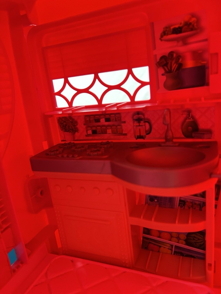 Barbie Pop Up Motor Home Pink RV Dream Camper Van Playset with Pool ...