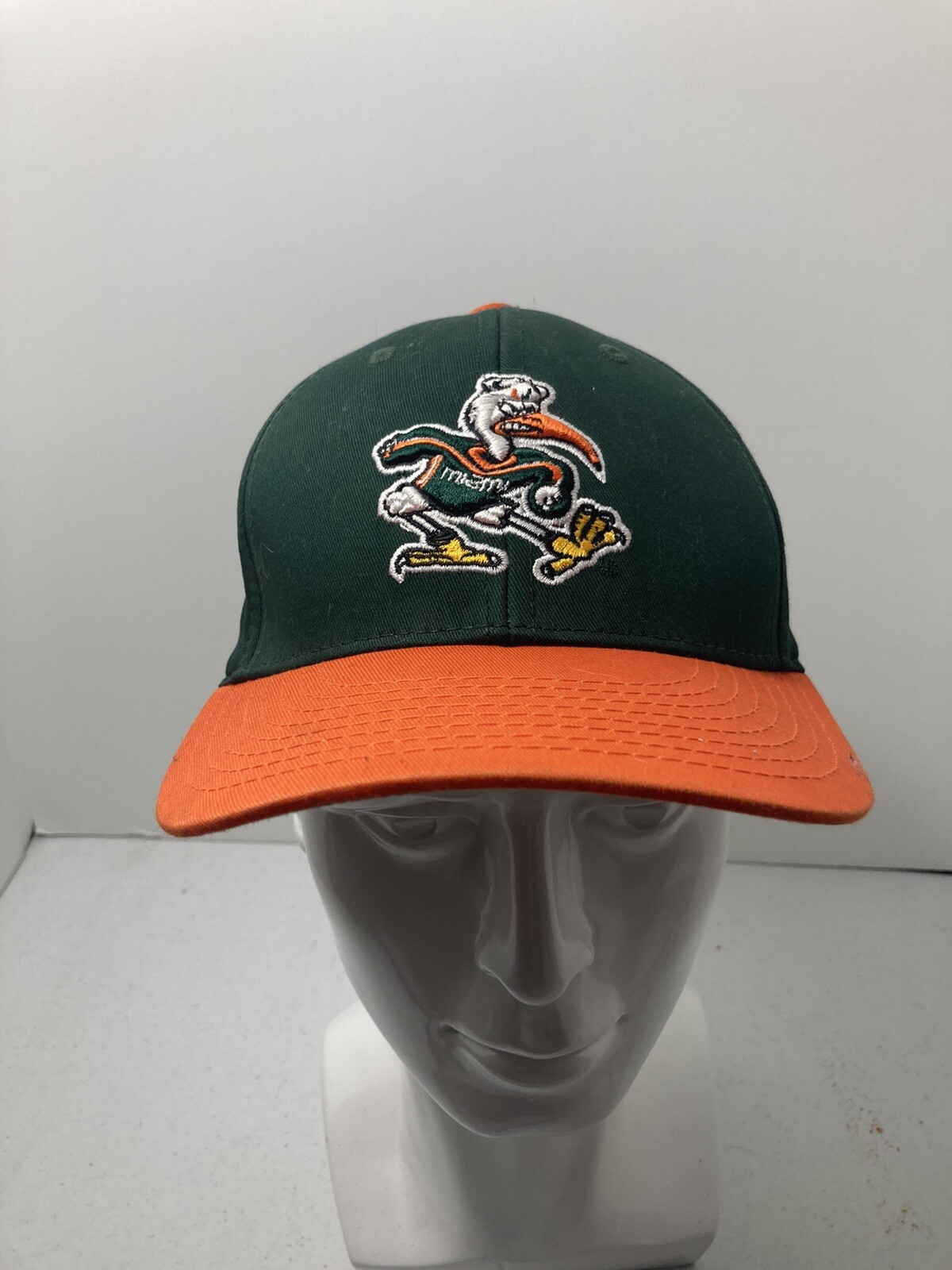 NCAA Miami Hurricanes Canes Mascot Logo baseball hat | eBay