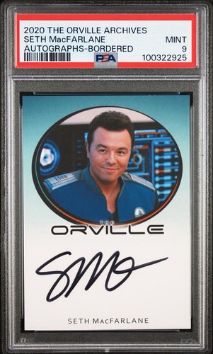 Orville Archives Autograph Auto Card Seth MacFarlane Family Guy PSA 9 ...