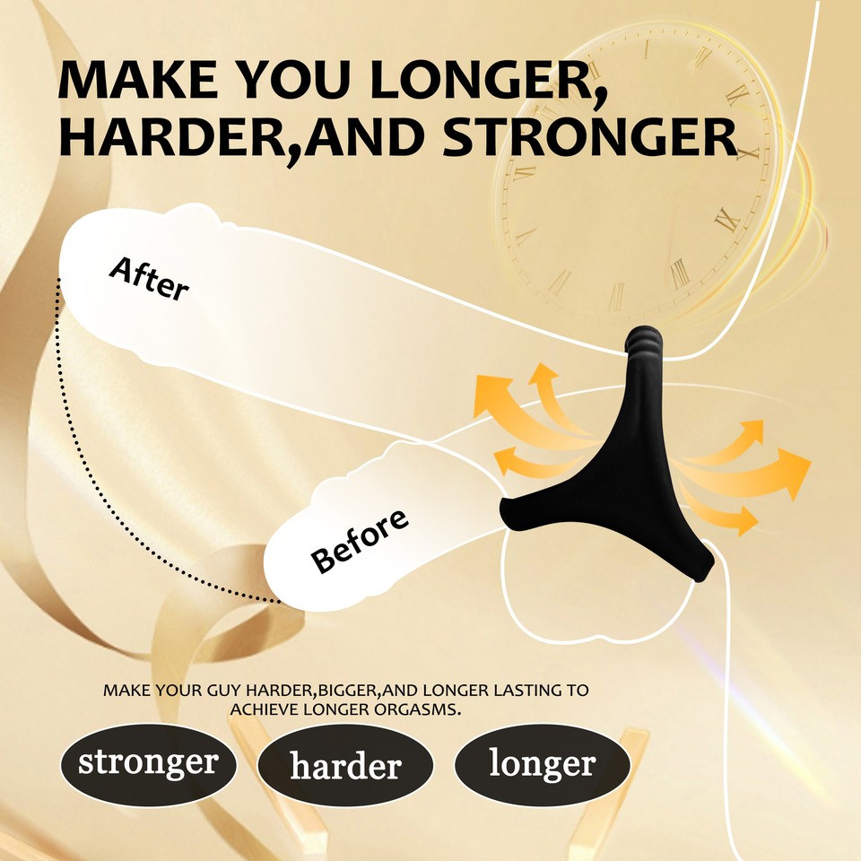 Silicone Penis Ring Scrotum Ring Ball Stretcher male Impotence Enhancer ...