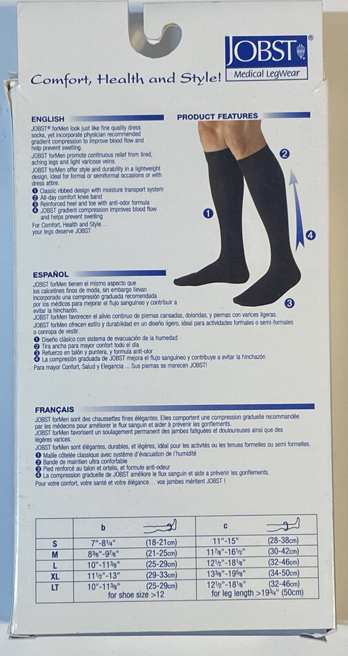 Jobst Compression Socks 15-20 Mens Small - Khaki Color Knee High | eBay