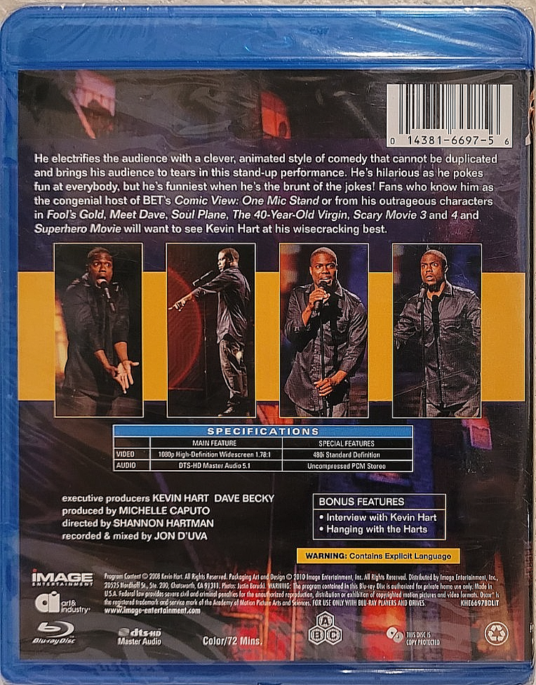 Kevin Hart: I'm a Grown Little Man (Blu-ray, 2009) Brand New, Sealed ...