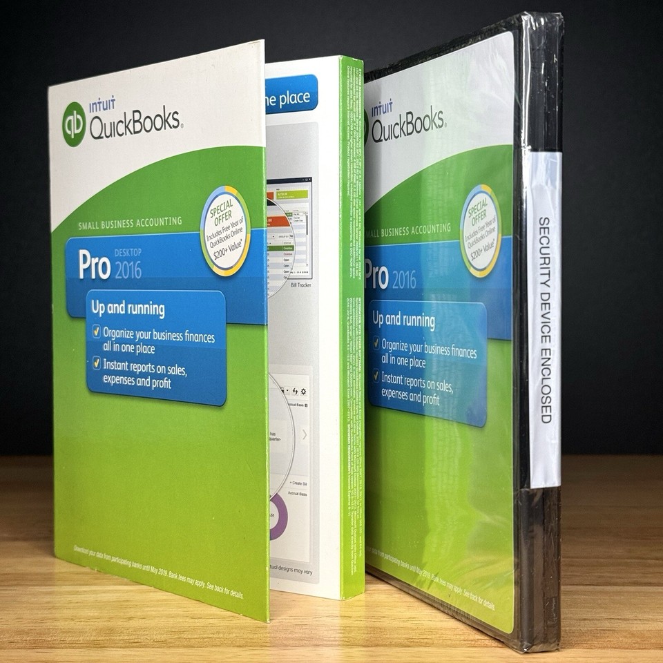 ⚡NEW Intuit QUICKBOOKS Desktop PRO 2016 For Windows NOT A SUBSCRIPTION ...
