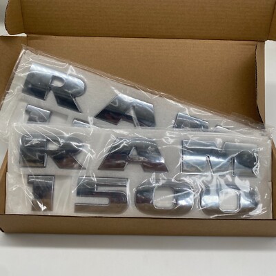 2PCS Set Front Door Emblems Letters Badges Fits For RAM 1500 Model ...