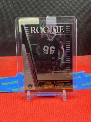 2007 Absolute Rookie Autograph #241 Quentin Moses Raiders 161/349 NFL ...