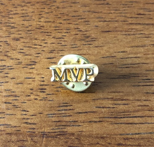 Small Gold-toned “MVP” Lapel Pin | eBay