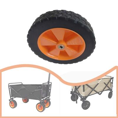 Folding 7 inch Collapsible Wagon Replacement Wheel for Outdoor Camping ...