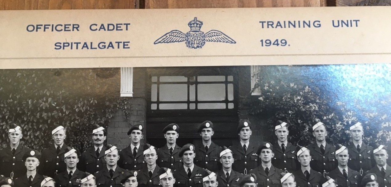 vintage 1949 RAF Spitalgate Grantham Lincolnshire officer Cadet ...