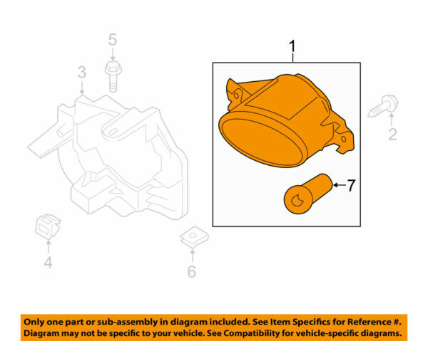 26150-8992A Nissan Lamp assy-fog, rh 261508992A, New Genuine OEM Part ...