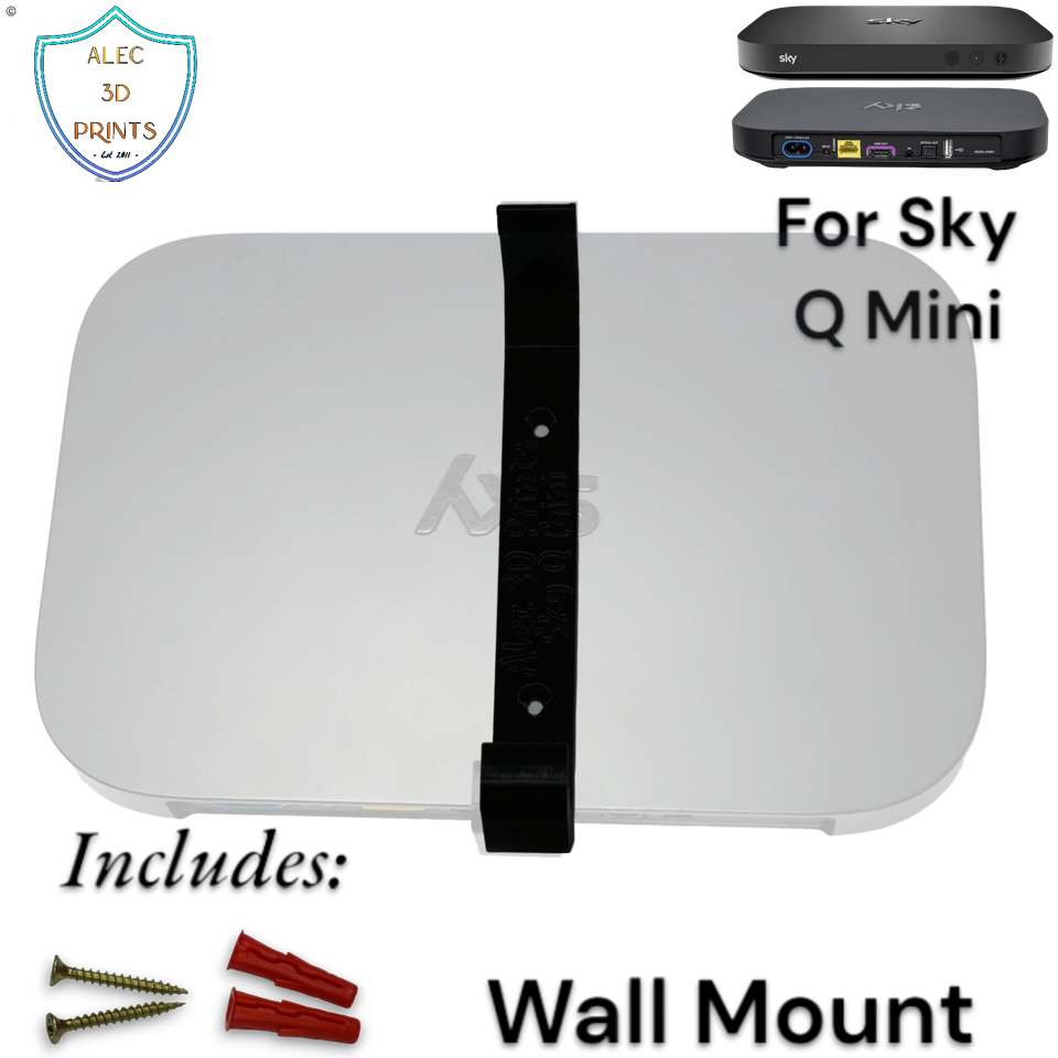 Sky Q Mini Box Wall Mount Bracket, Screws and Wall Plugs Included | eBay UK